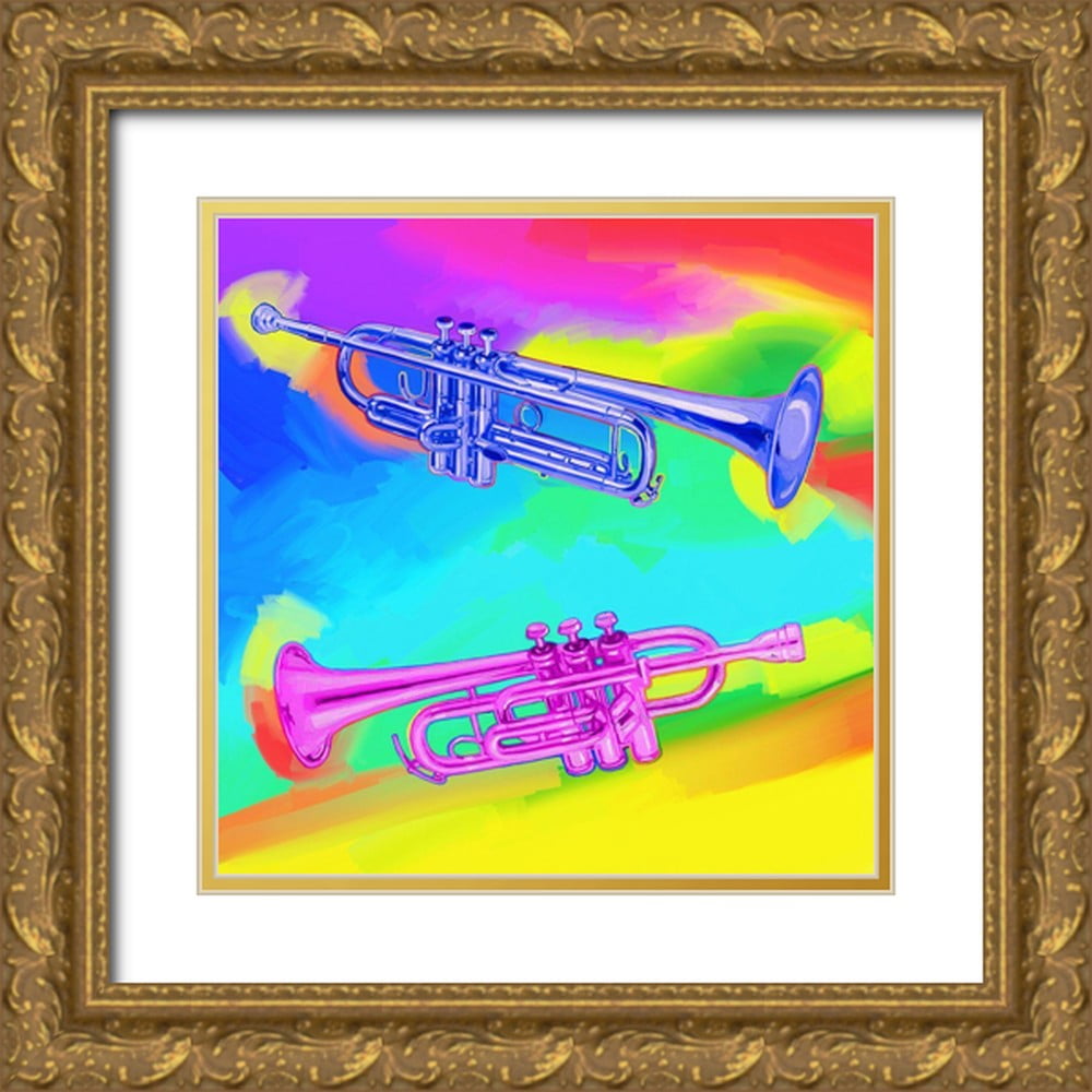 Green, Howie 20x20 Gold Ornate Wood Framed with Double Matting Museum ...