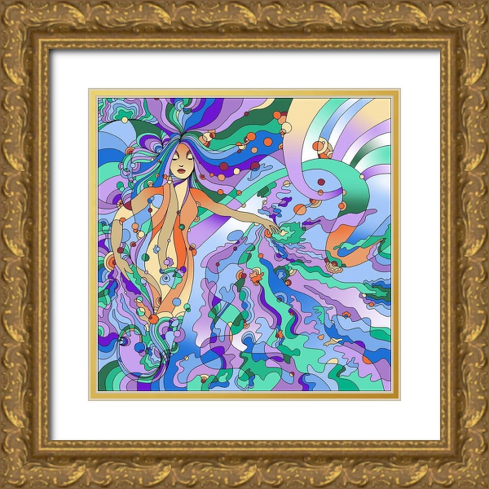 Green, Howie 20x20 Gold Ornate Wood Framed with Double Matting Museum ...