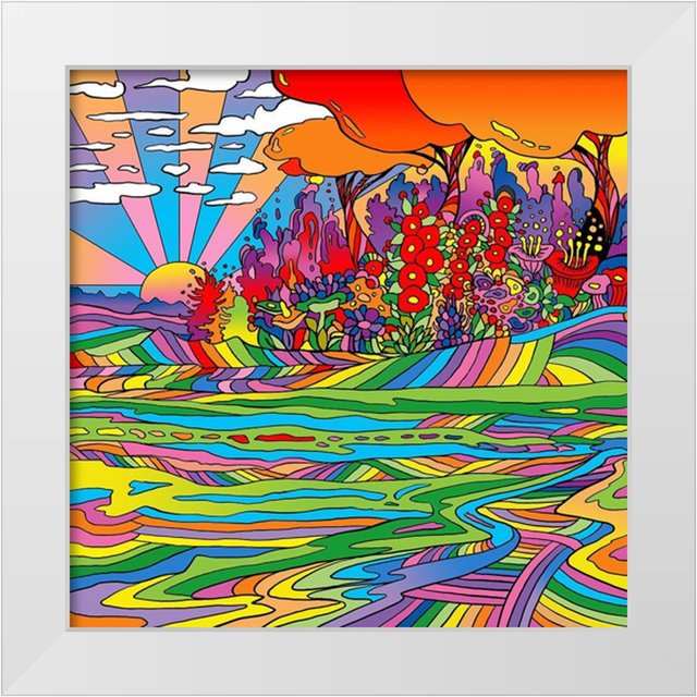 Green, Howie 20x20 White Modern Wood Framed Museum Art Print Titled ...