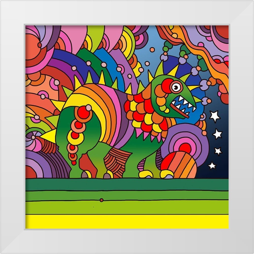 Green, Howie 20x20 White Modern Wood Framed Museum Art Print Titled ...