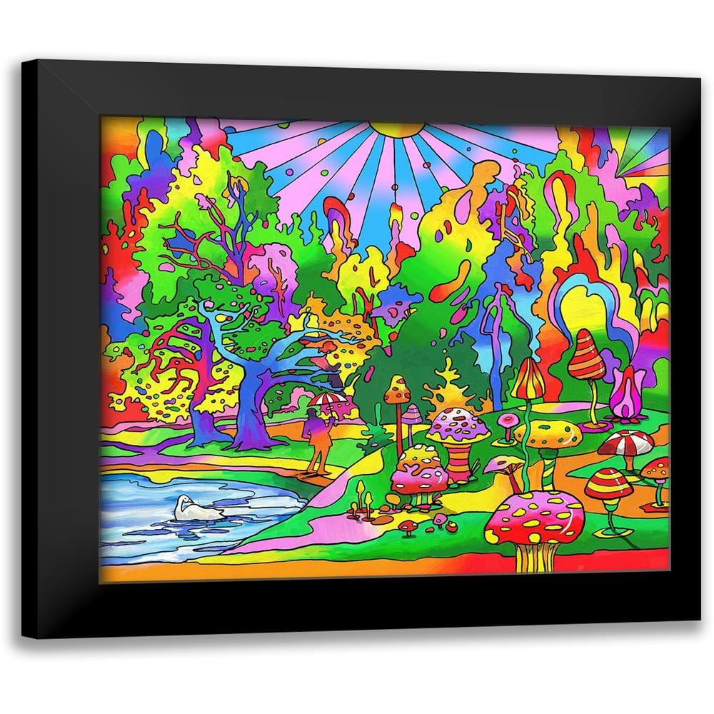 Green, Howie 22x20 Black Modern Framed Museum Art Print Titled - Swan ...