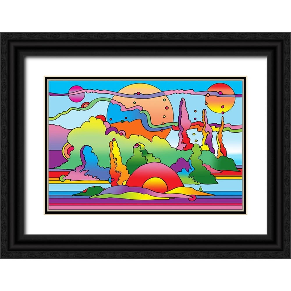 Green, Howie 24x17 Black Ornate Wood Framed with Double Matting Museum ...