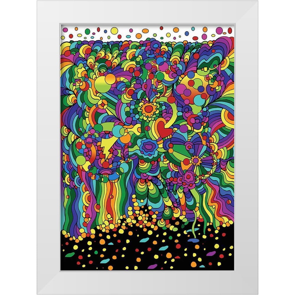 Green, Howie 24x32 White Modern Wood Framed Museum Art Print Titled ...