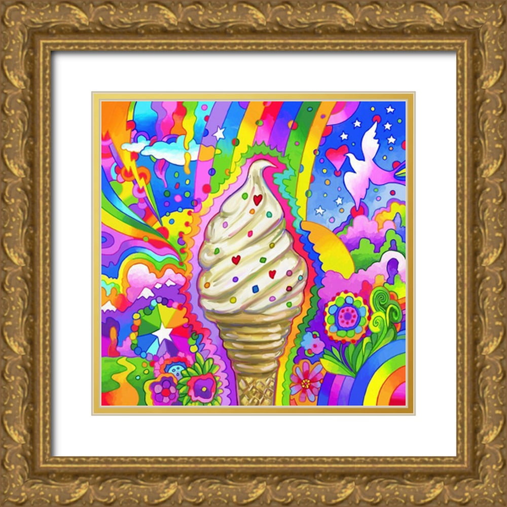 Green, Howie 26x26 Gold Ornate Wood Framed with Double Matting Museum ...