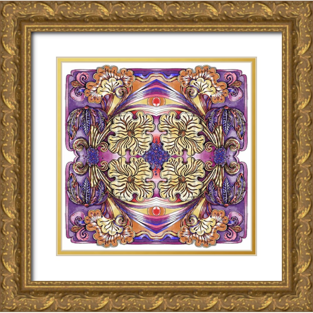 Green, Howie 26x26 Gold Ornate Wood Framed with Double Matting Museum ...