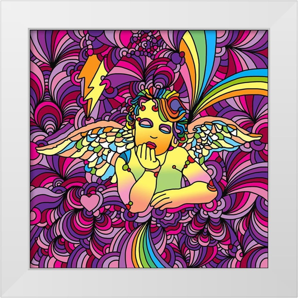 Green, Howie 26x26 White Modern Wood Framed Museum Art Print Titled ...