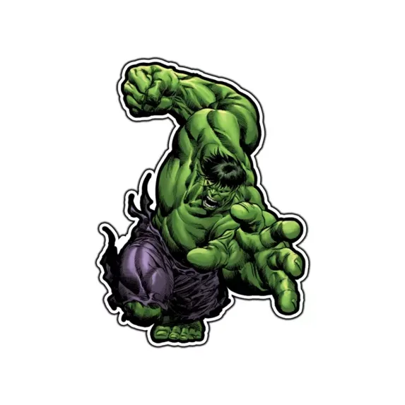 Green Hulk Smash Comic Waterproof Sticker Phone Decal Water Bottle ...