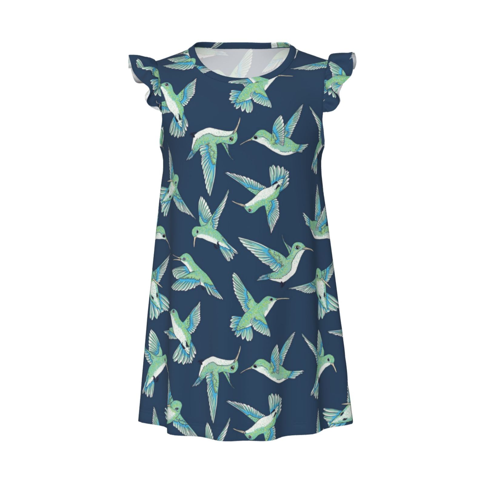 Green Hummingbird Girls Nightgowns, Pajamas for Girls, Soft Flutter ...