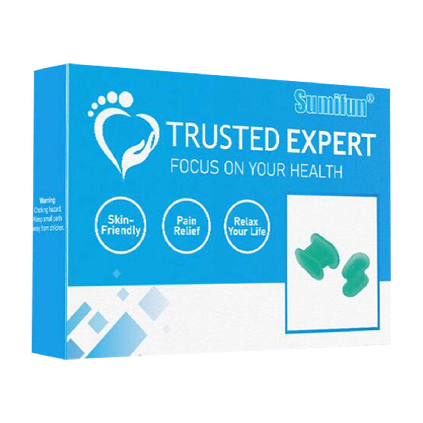 Green I Shaped Toe Separating Corrector Multi M L 8 Pairs Box Toe