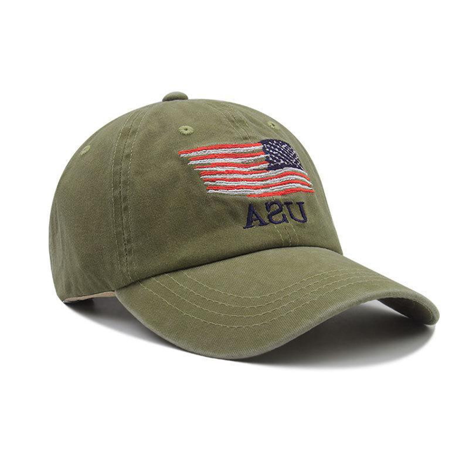 Green Independence Day Flag Baseball Caps Baseball Cap Adjustable Size ...