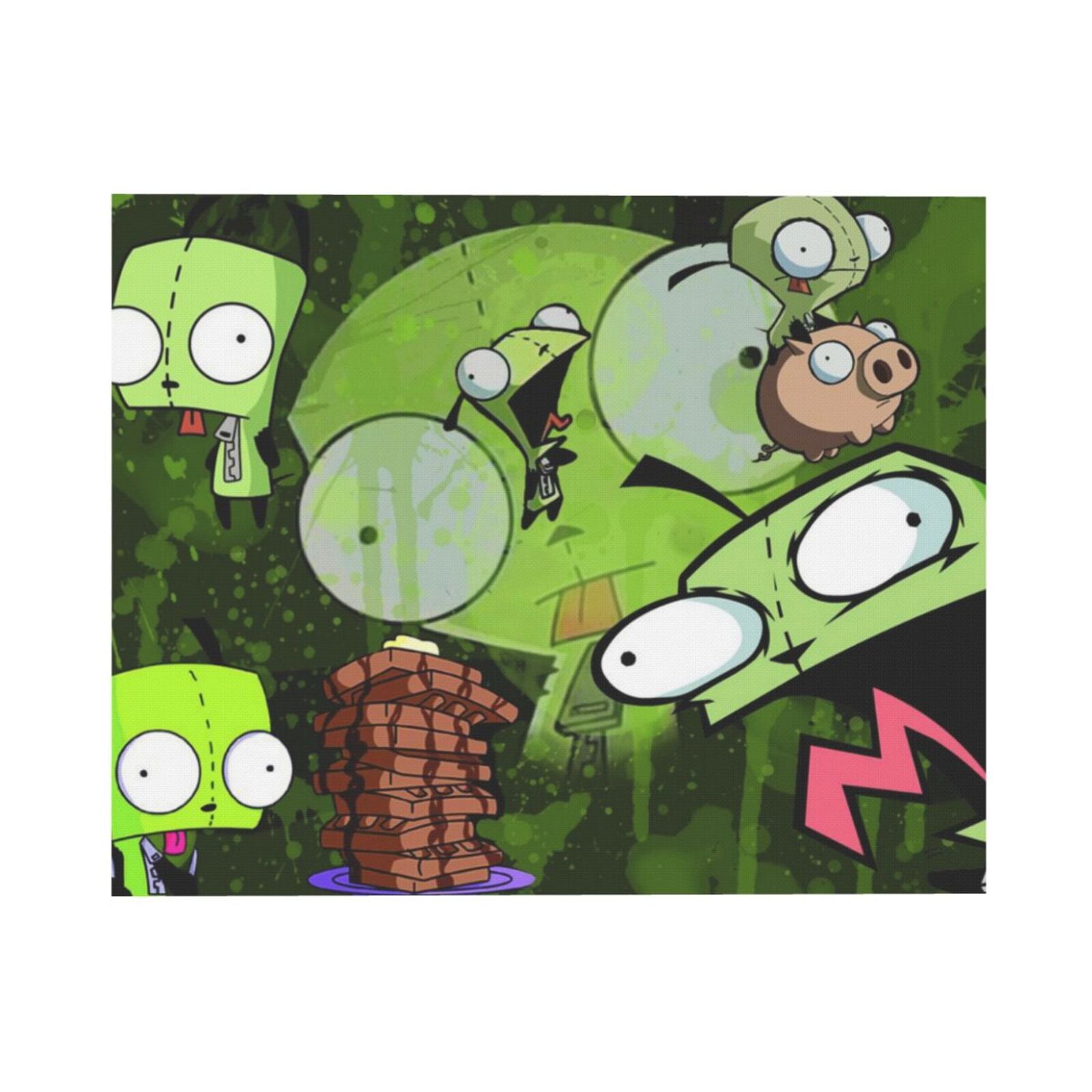 Green Invader Zim Gir Canvas Decorative Poster Art Picture Painting ...