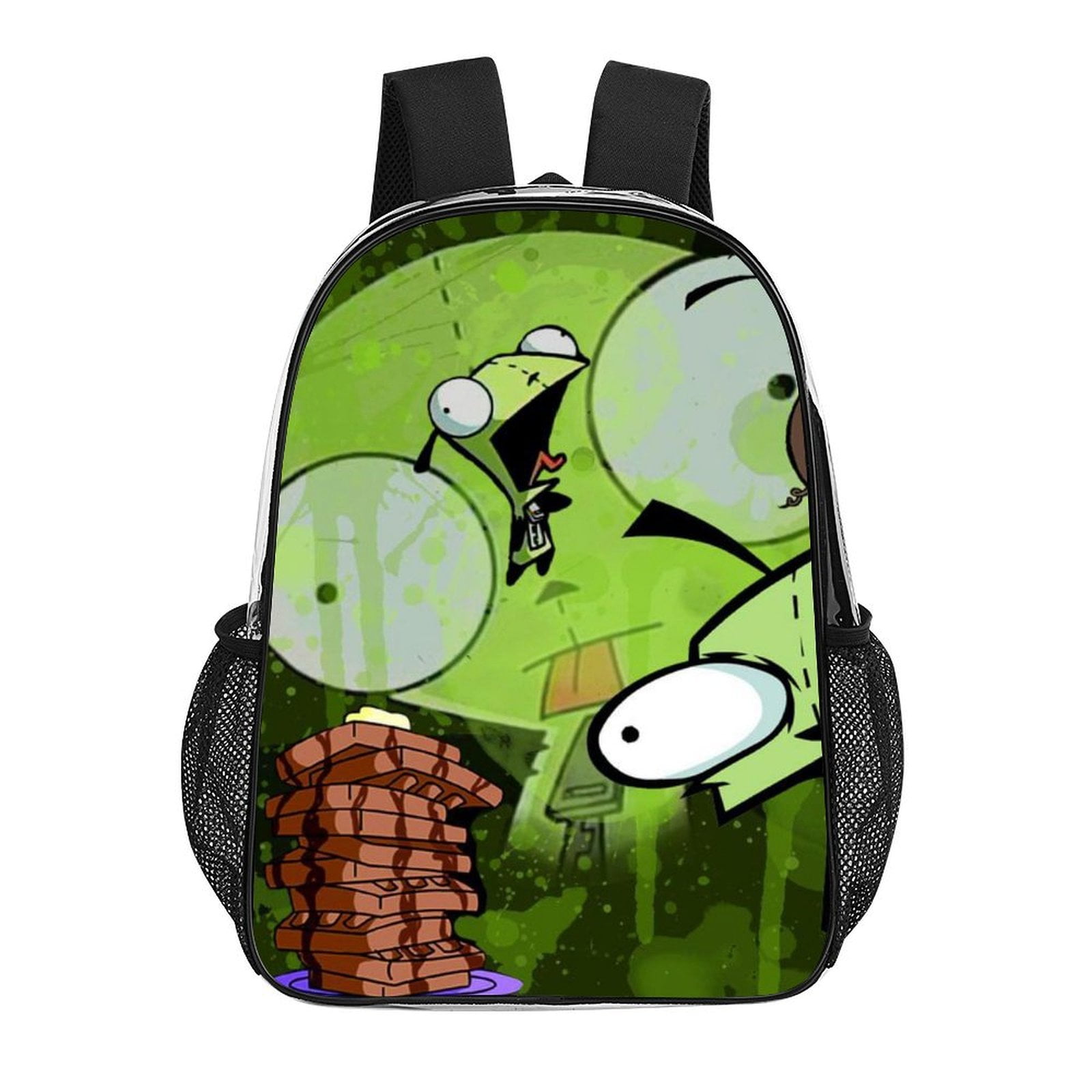 Green Invader Zim Gir Clear Backpack Transparent Bag 17 Inch Large ...
