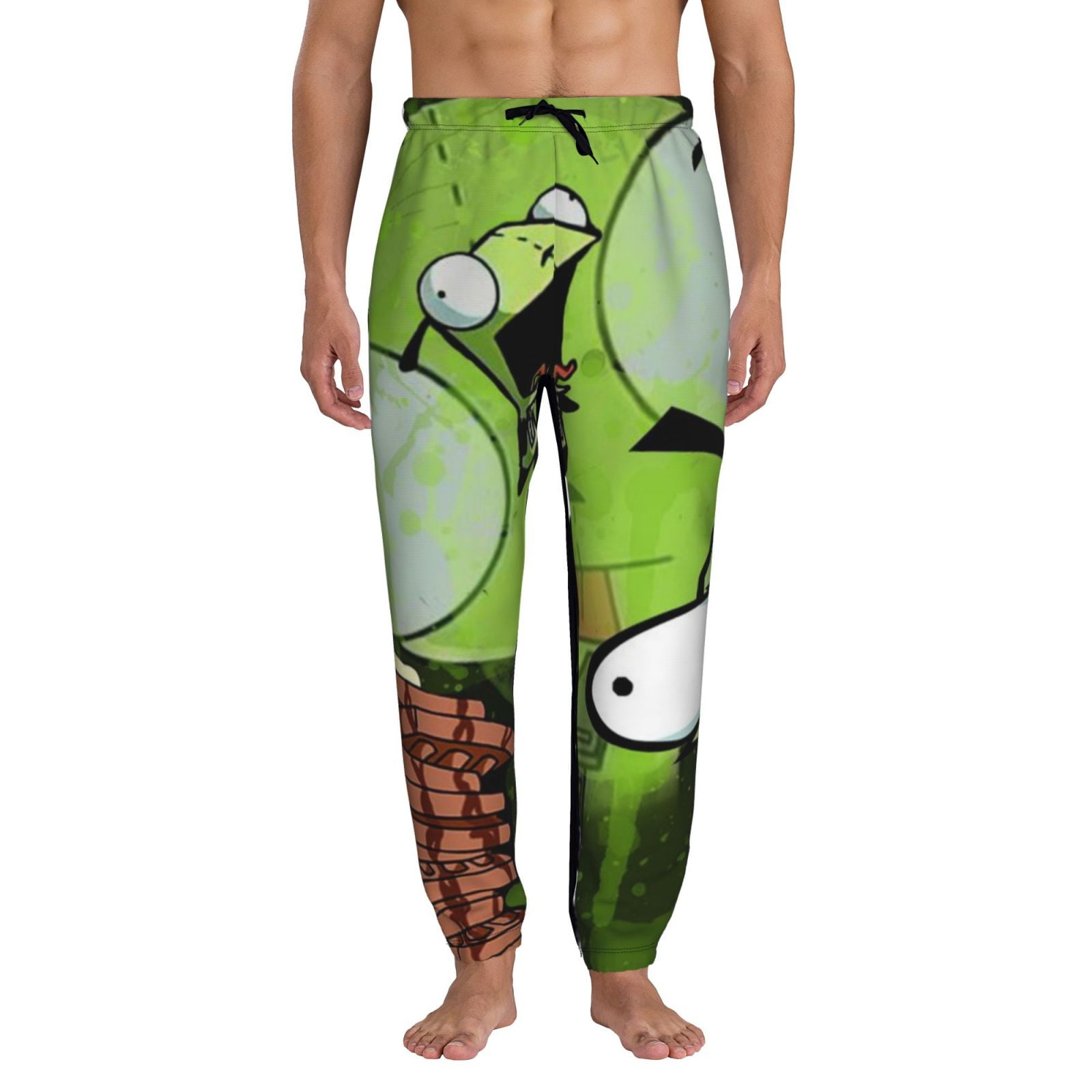 Green Invader Zim Gir Mens Sweatpants Joggers Track Pants Casual Active ...