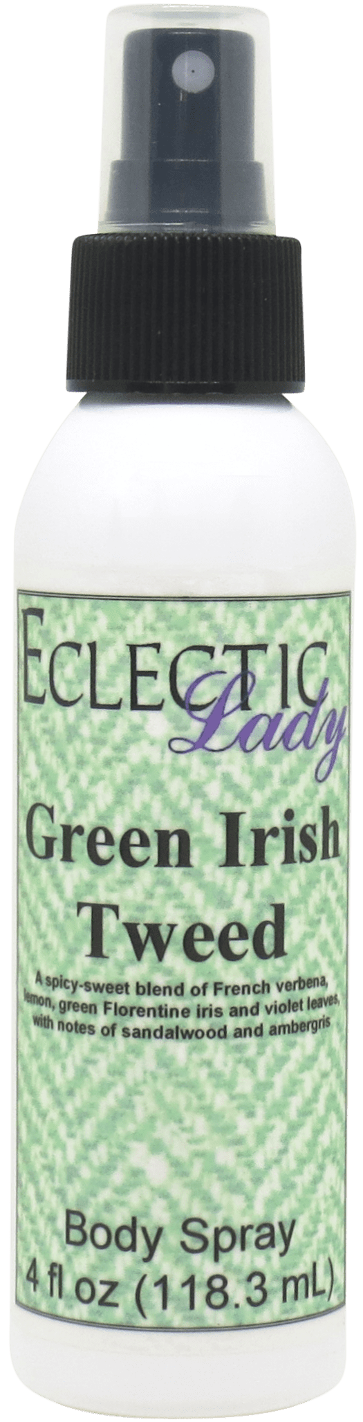 Green Irish Tweed Body Spray, Eclectic Lady, Hydrating Mist, Unisex, 4 ...
