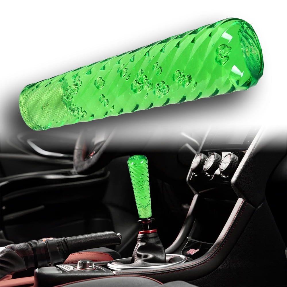 Green JDM Spiral Crystal VIP Style Manual Bubble Shifter Shift Knob ...