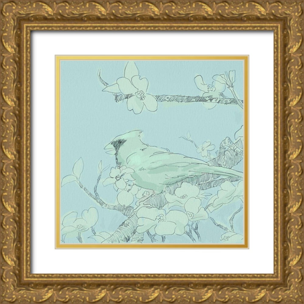 Green, Jacob 12x12 Gold Ornate Wood Framed with Double Matting Museum ...