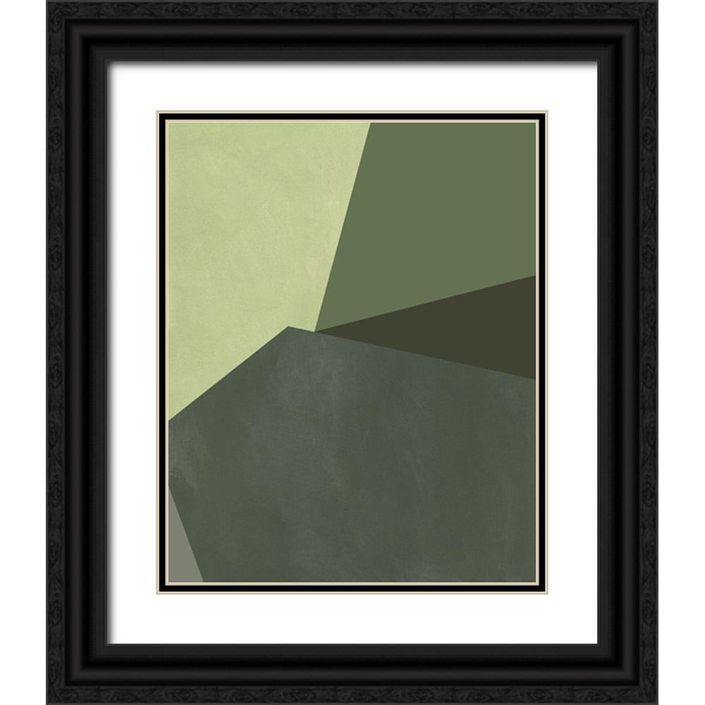 Green, Jacob 12x14 Black Ornate Wood Framed with Double Matting Museum ...