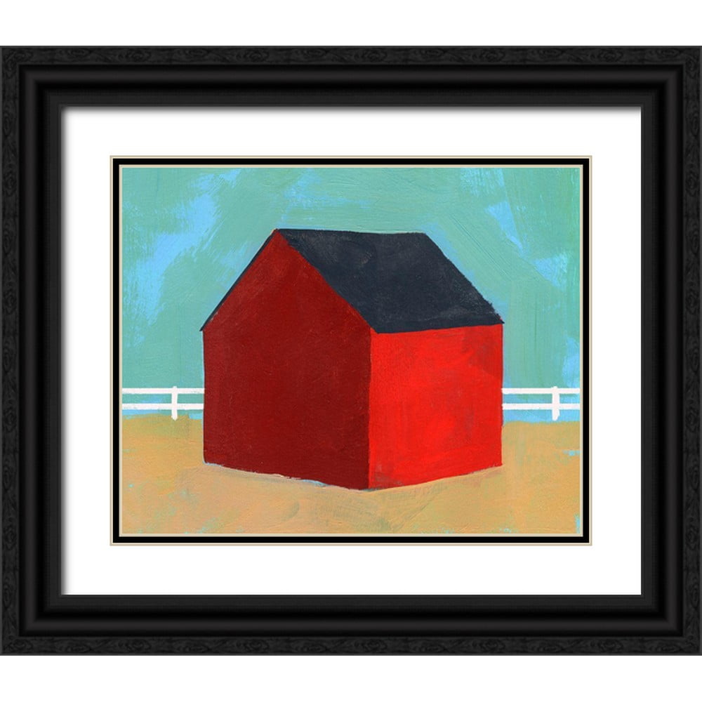 Green, Jacob 14x12 Black Ornate Wood Framed with Double Matting Museum ...