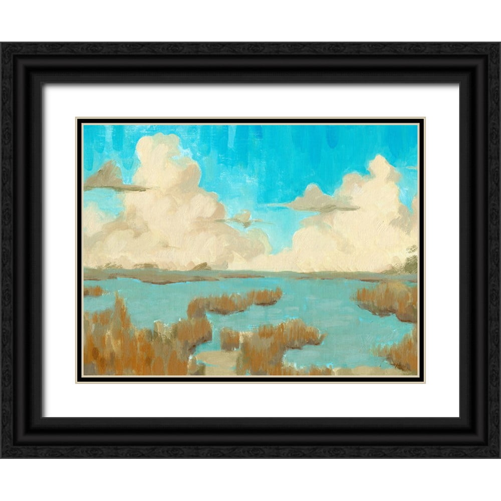 Green, Jacob 14x12 Black Ornate Wood Framed with Double Matting Museum ...