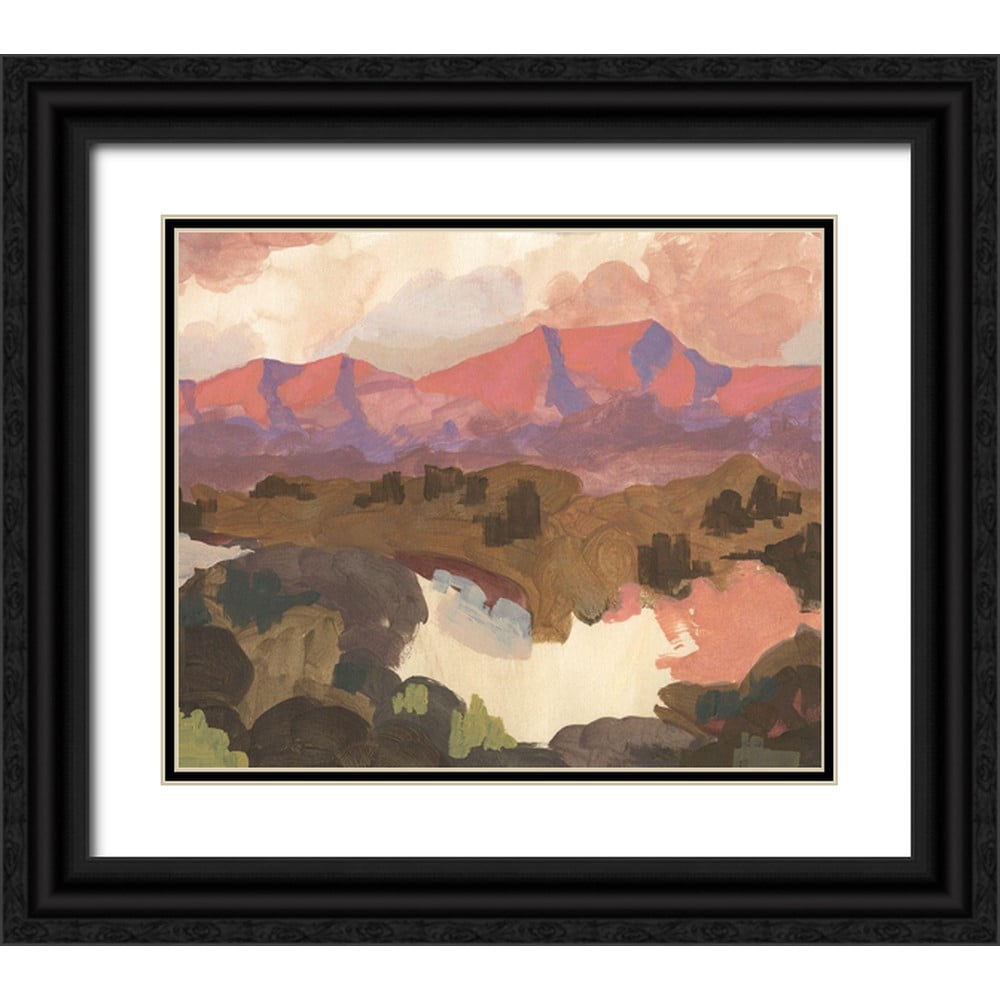 Green, Jacob 14x12 Black Ornate Wood Framed with Double Matting Museum ...