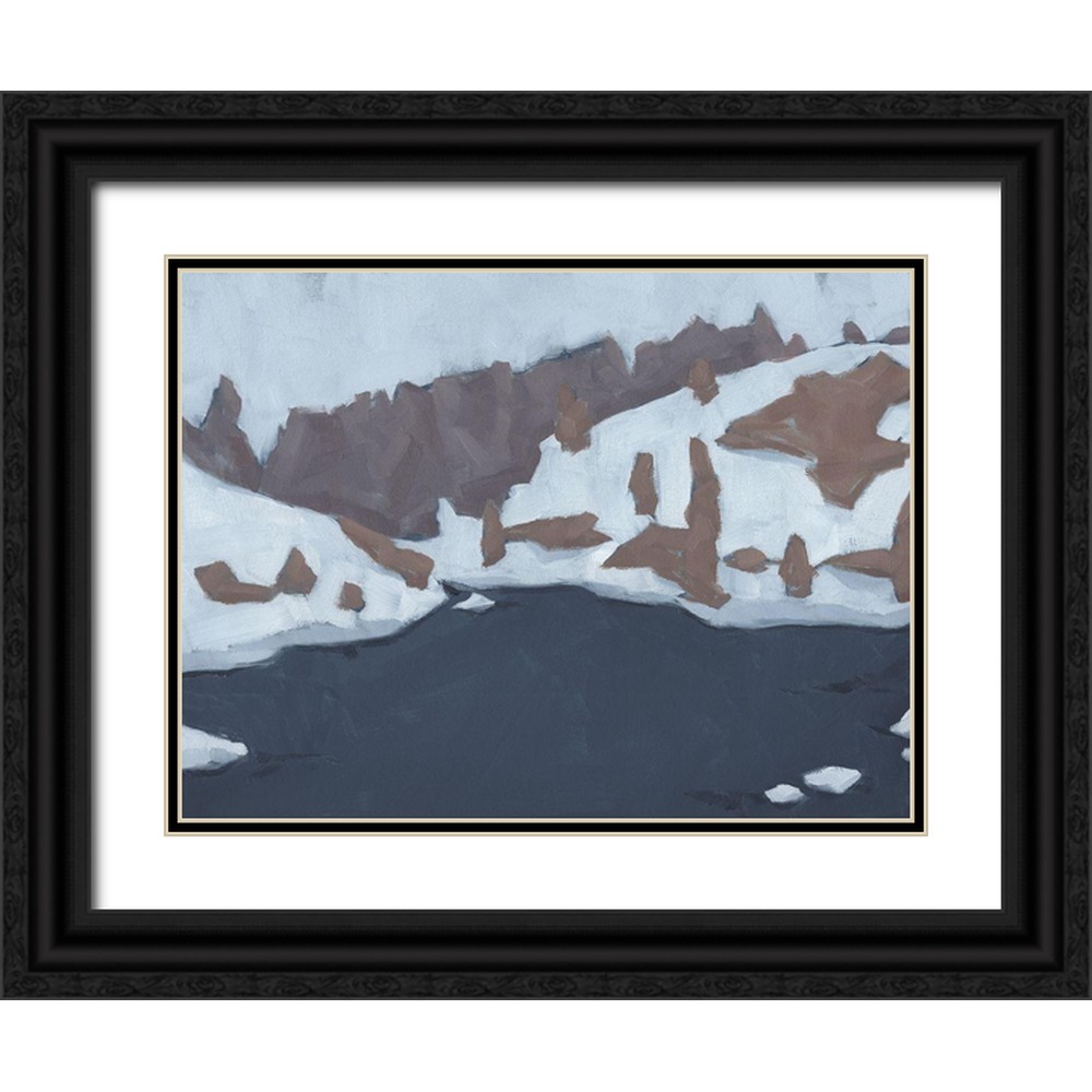 Green, Jacob 14x12 Black Ornate Wood Framed with Double Matting Museum ...