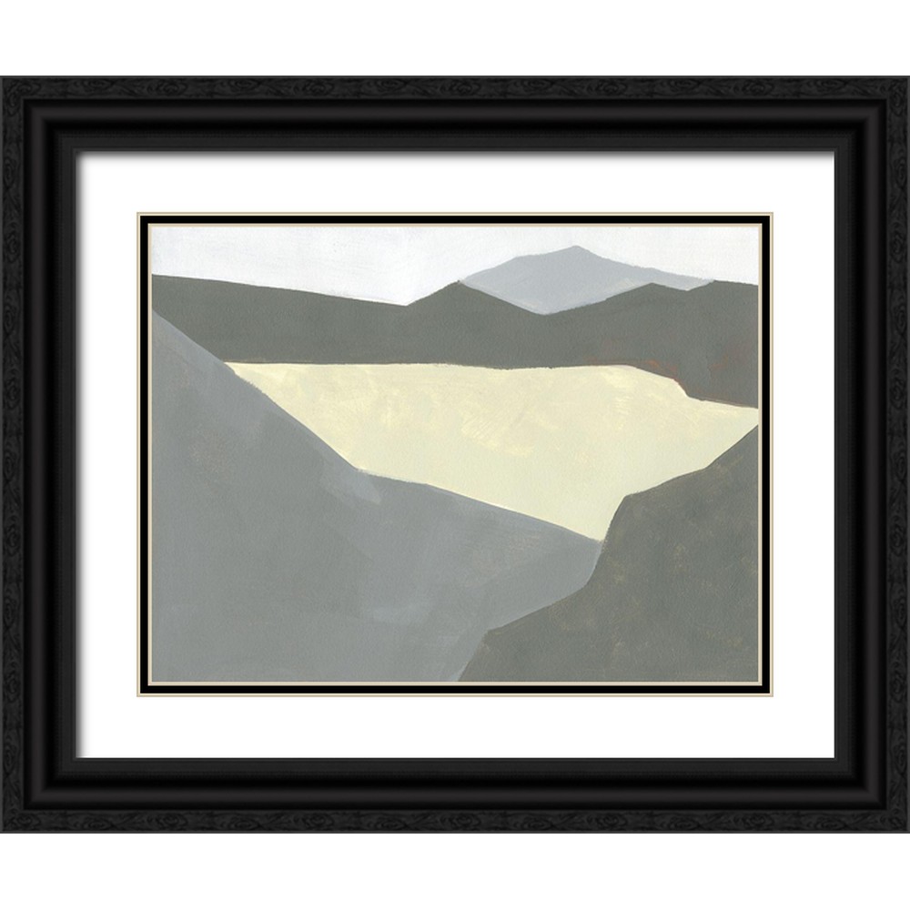 Green, Jacob 14x12 Black Ornate Wood Framed with Double Matting Museum ...