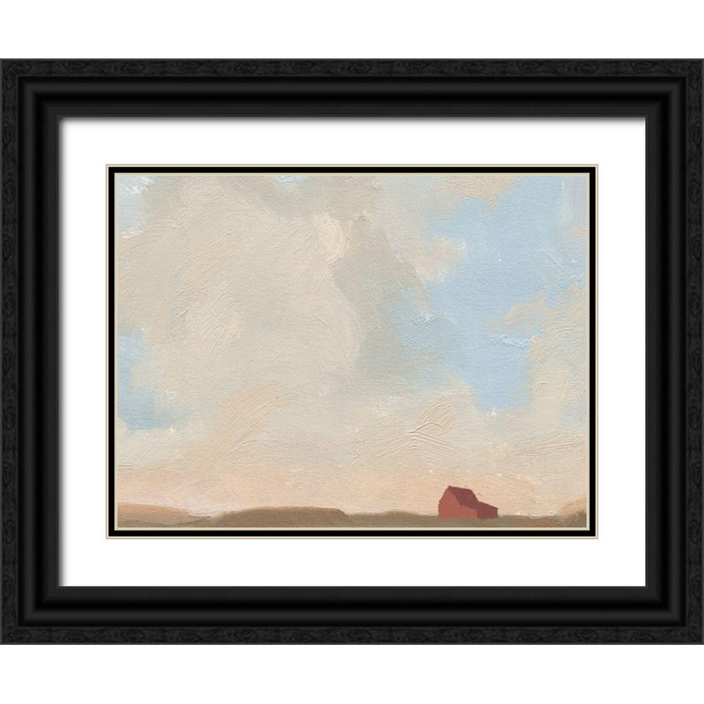Green, Jacob 14x12 Black Ornate Wood Framed with Double Matting Museum ...