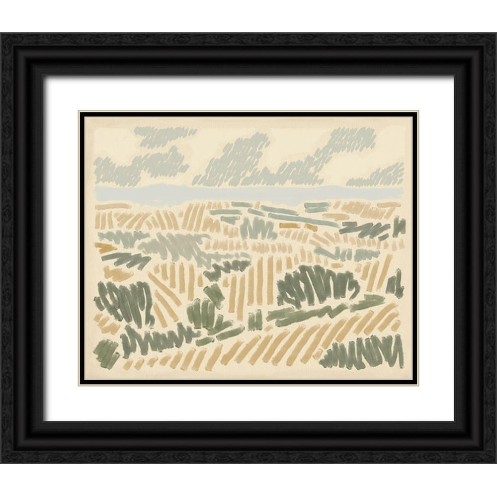 Green, Jacob 14x12 Black Ornate Wood Framed with Double Matting Museum ...