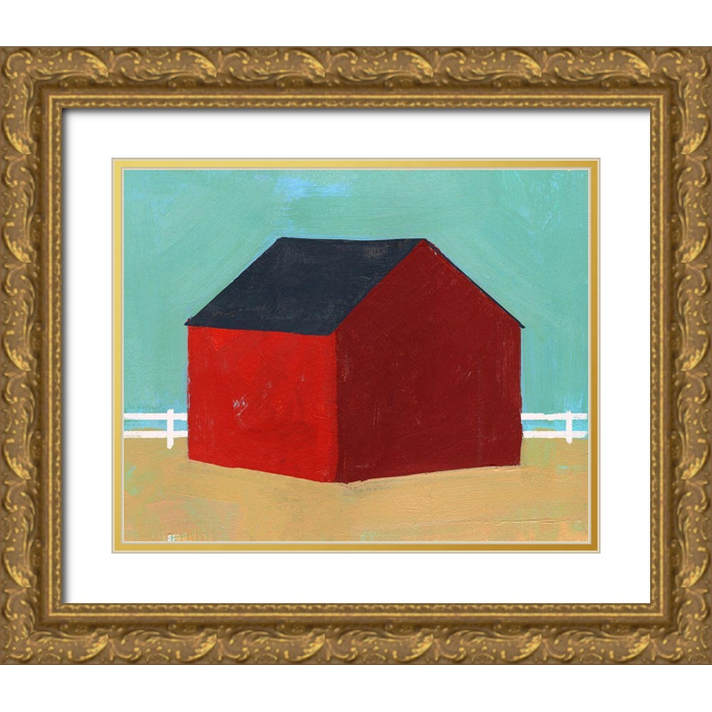 Green, Jacob 14x12 Gold Ornate Wood Framed with Double Matting Museum ...