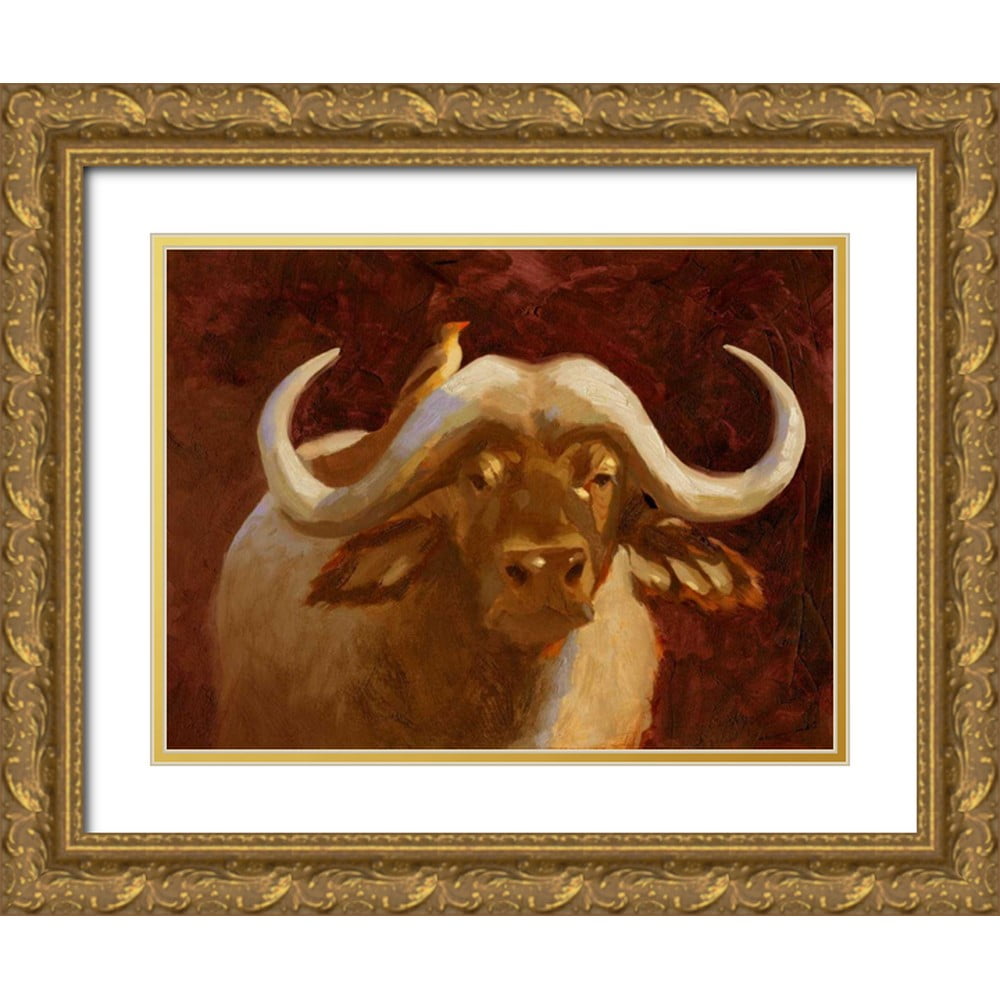 Green, Jacob 14x12 Gold Ornate Wood Framed with Double Matting Museum ...
