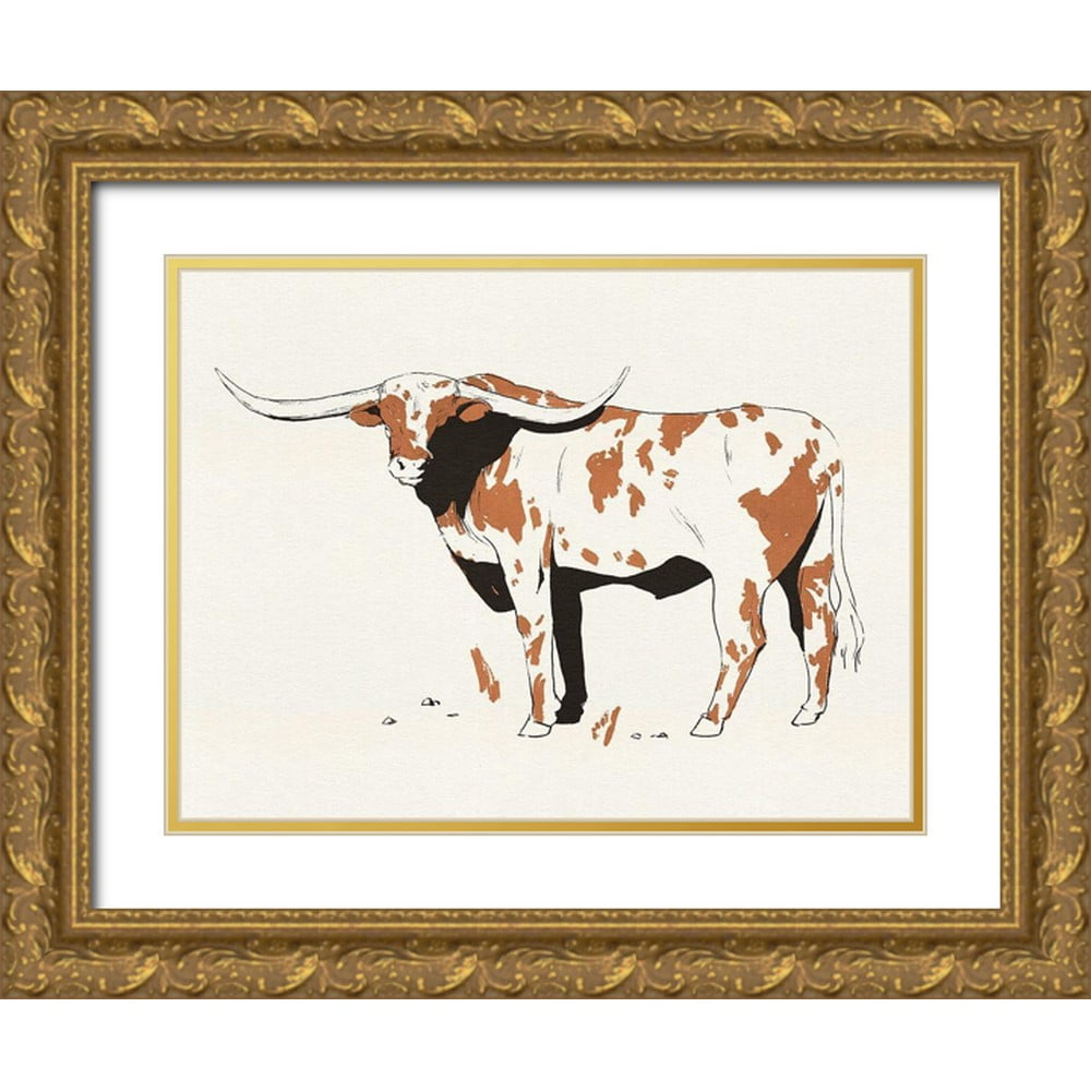 Green, Jacob 14x12 Gold Ornate Wood Framed with Double Matting Museum ...