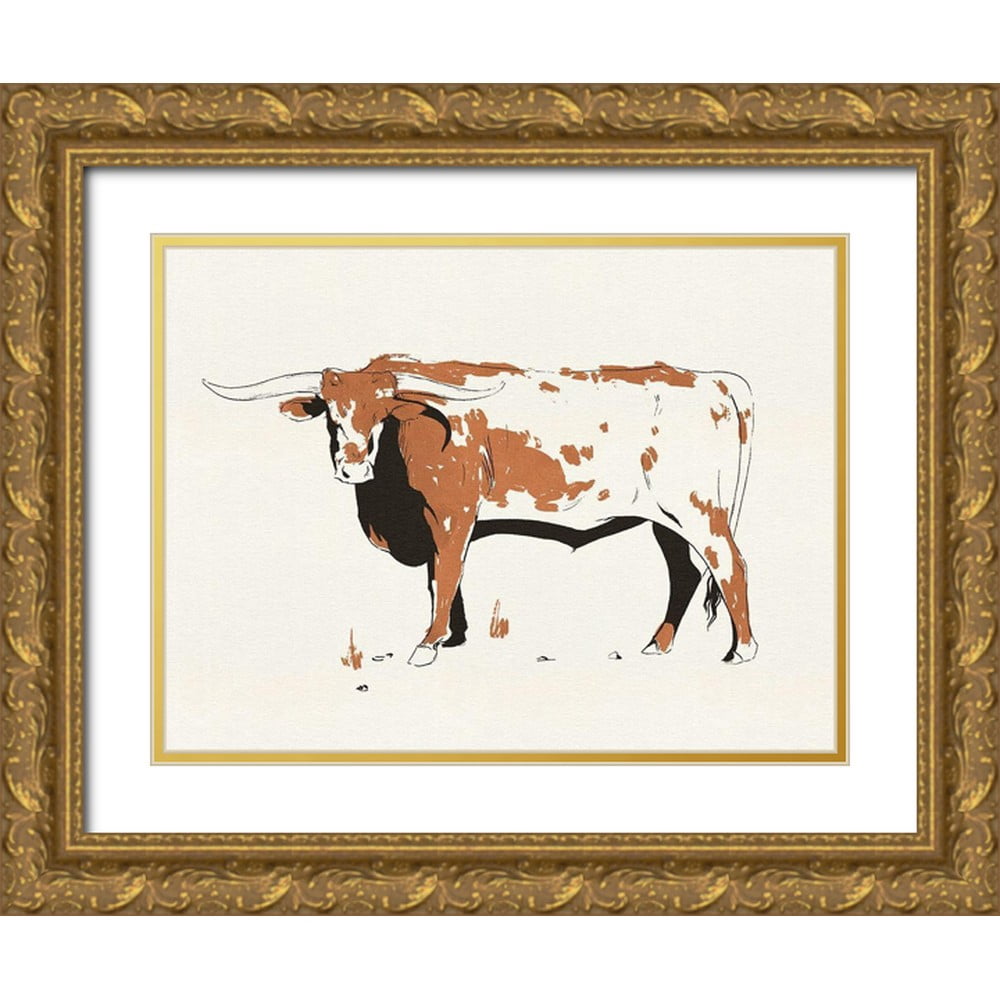 Green, Jacob 14x12 Gold Ornate Wood Framed with Double Matting Museum ...