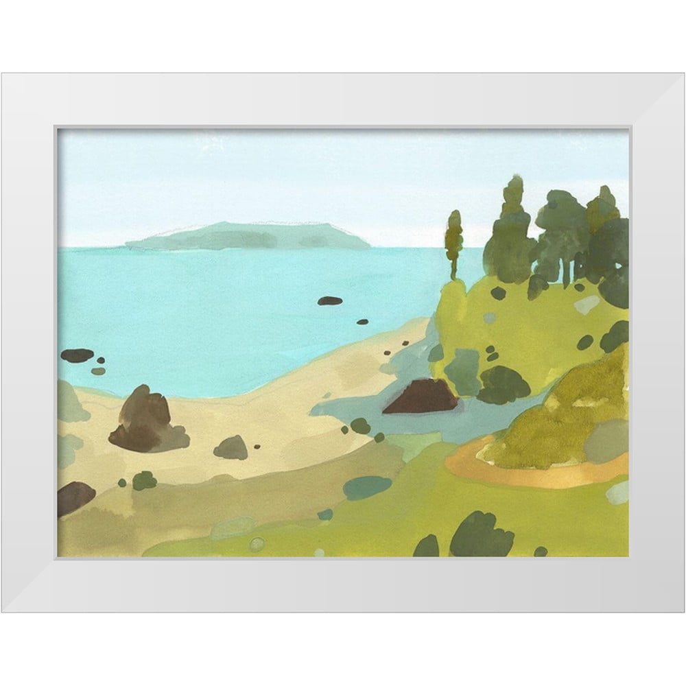 Green, Jacob 14x12 White Modern Wood Framed Museum Art Print Titled ...