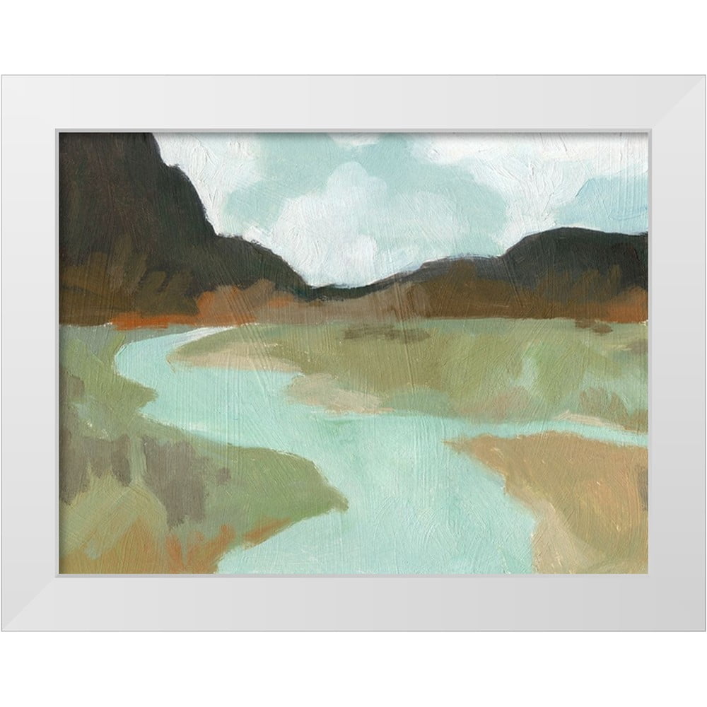 Green, Jacob 14x12 White Modern Wood Framed Museum Art Print Titled ...
