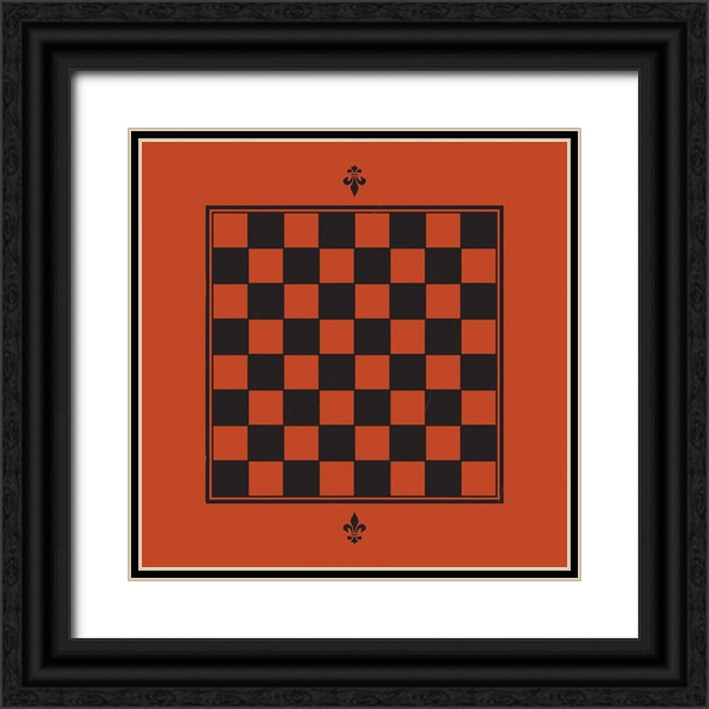 Green, Jacob 15x15 Black Ornate Wood Framed with Double Matting Museum Art Print Titled - Game ...