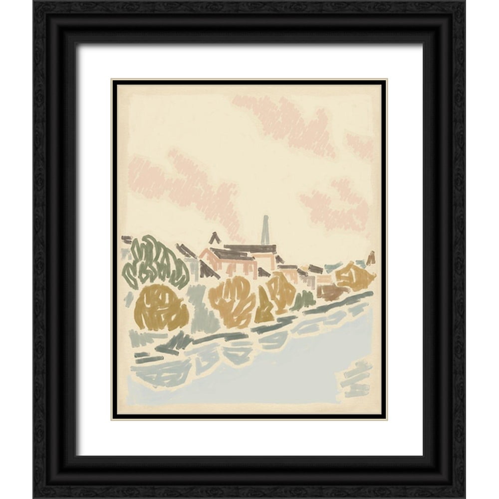 Green, Jacob 15x18 Black Ornate Wood Framed with Double Matting Museum ...