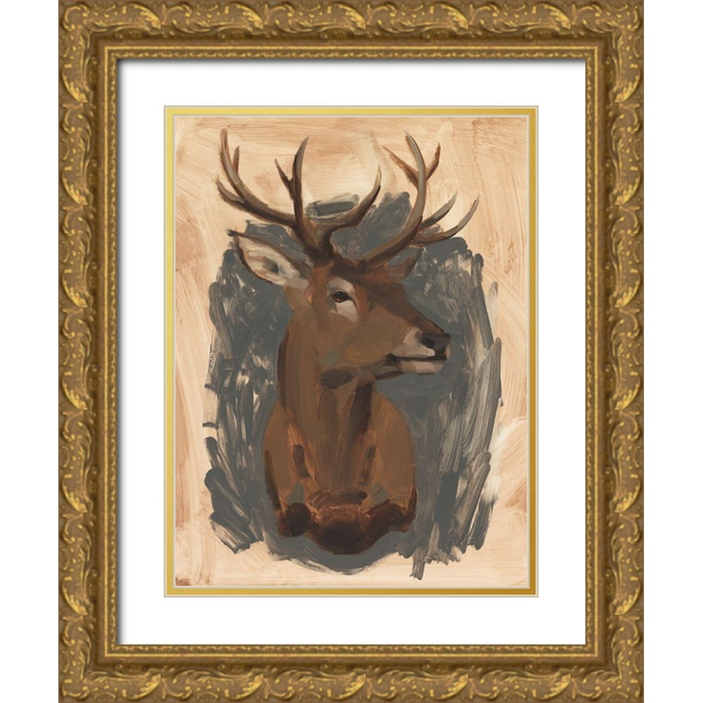 Green, Jacob 19x24 Gold Ornate Wood Framed with Double Matting Museum ...