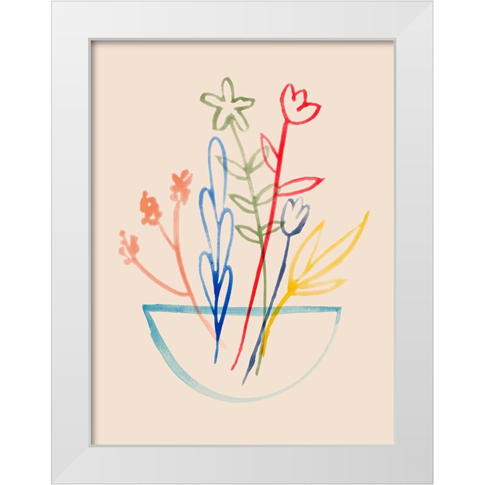 Green, Jacob 19x24 White Modern Wood Framed Museum Art Print Titled ...