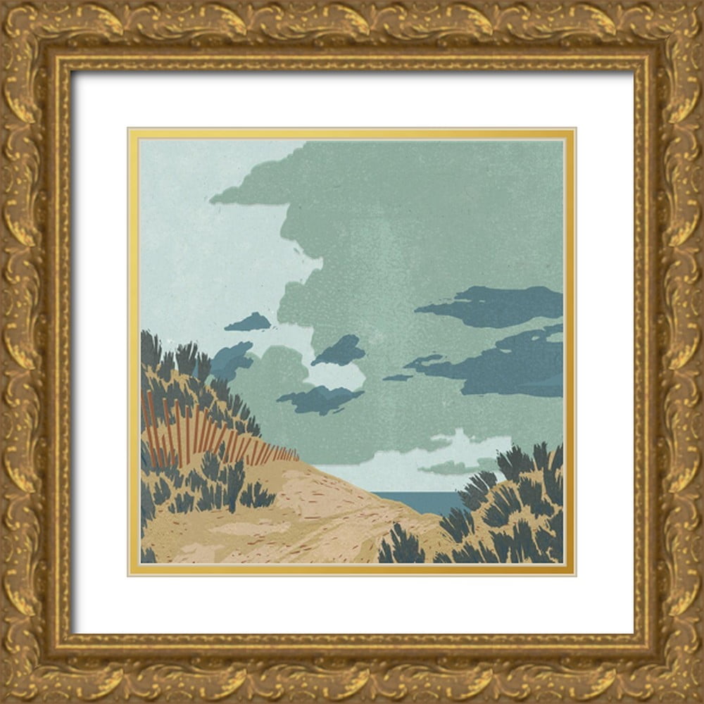 Green, Jacob 20x20 Gold Ornate Wood Framed with Double Matting Museum ...