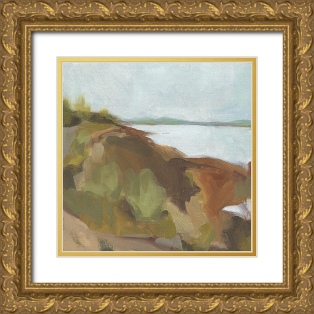 Green, Jacob 20x20 Gold Ornate Wood Framed with Double Matting Museum ...