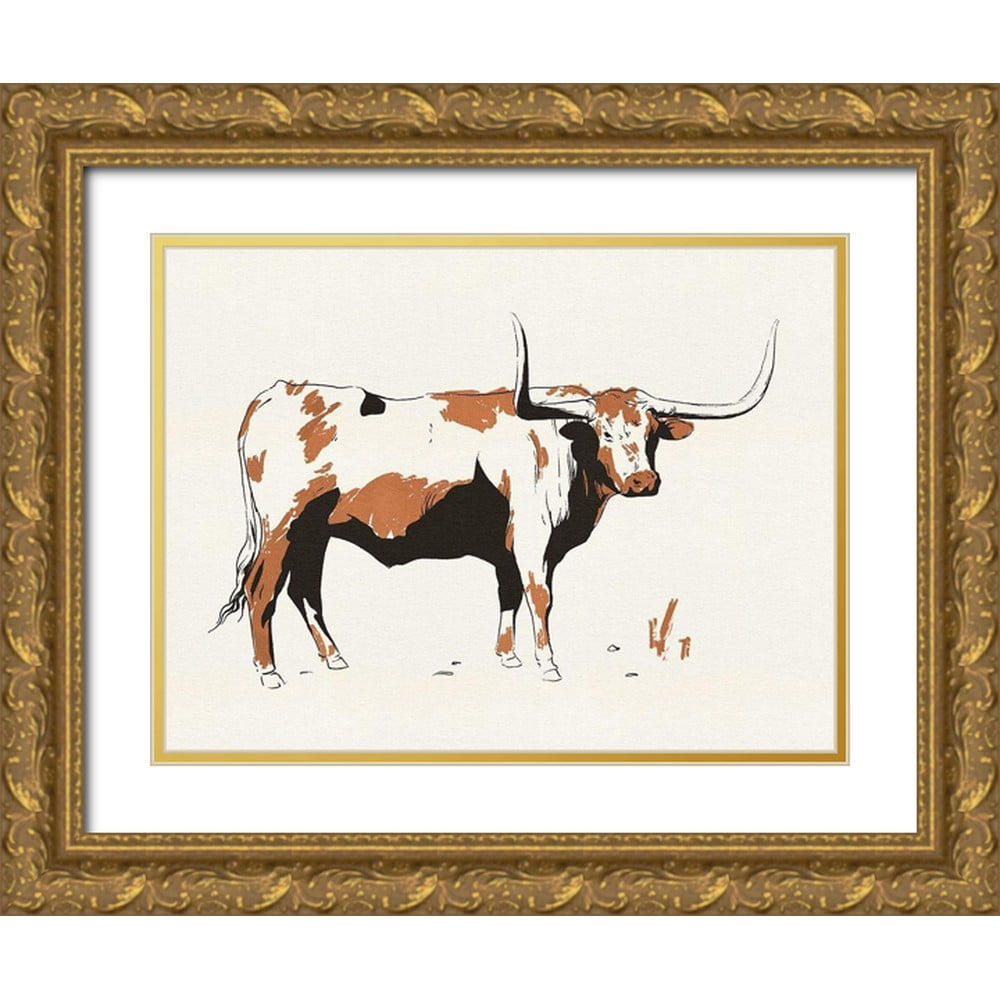 Green, Jacob 24x19 Gold Ornate Wood Framed with Double Matting Museum ...