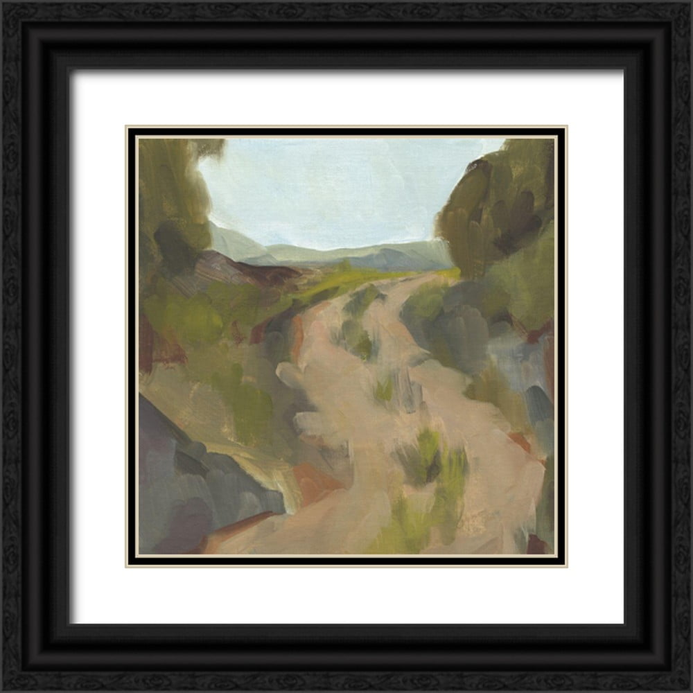 Green, Jacob 26x26 Black Ornate Wood Framed with Double Matting Museum ...