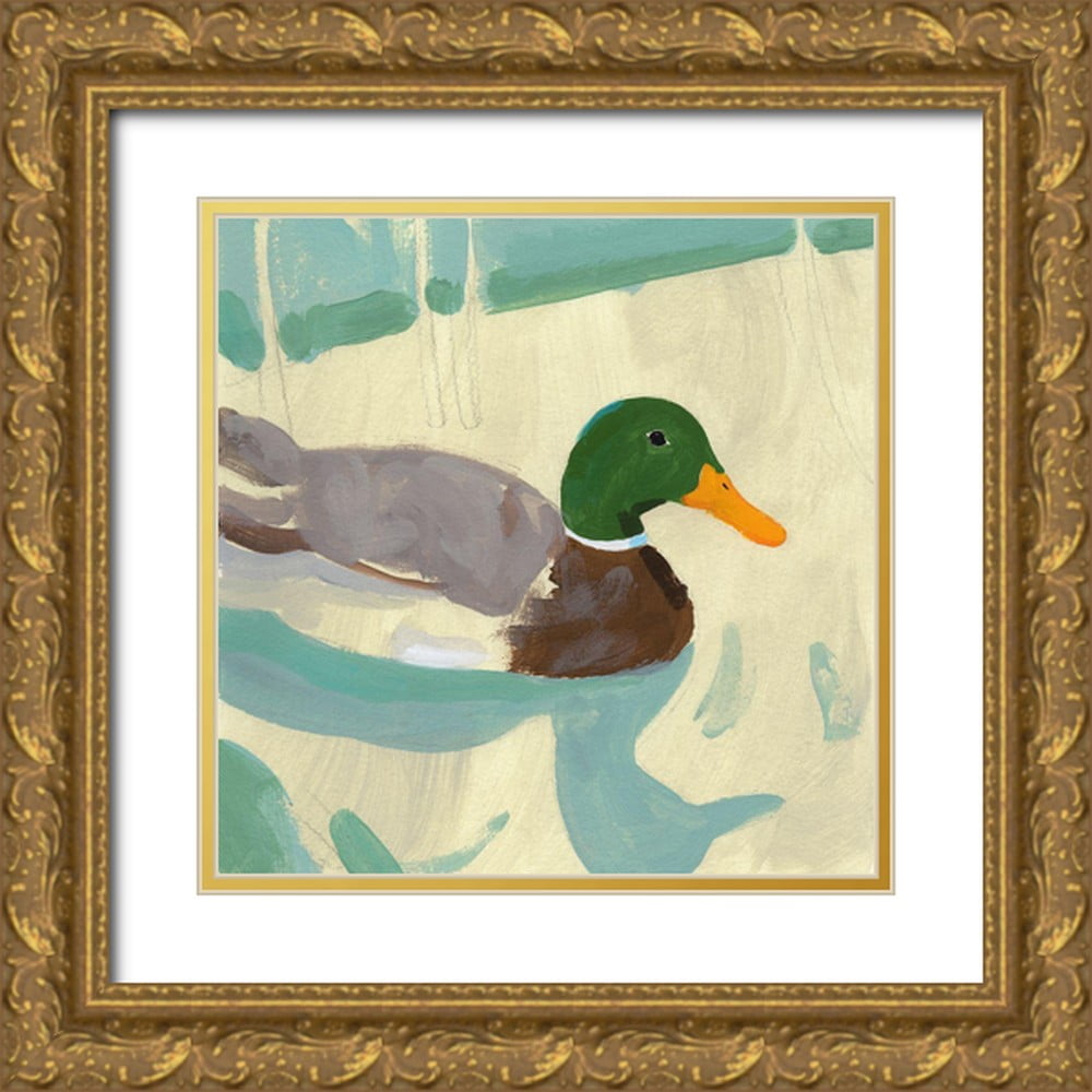 Green, Jacob 26x26 Gold Ornate Wood Framed with Double Matting Museum ...
