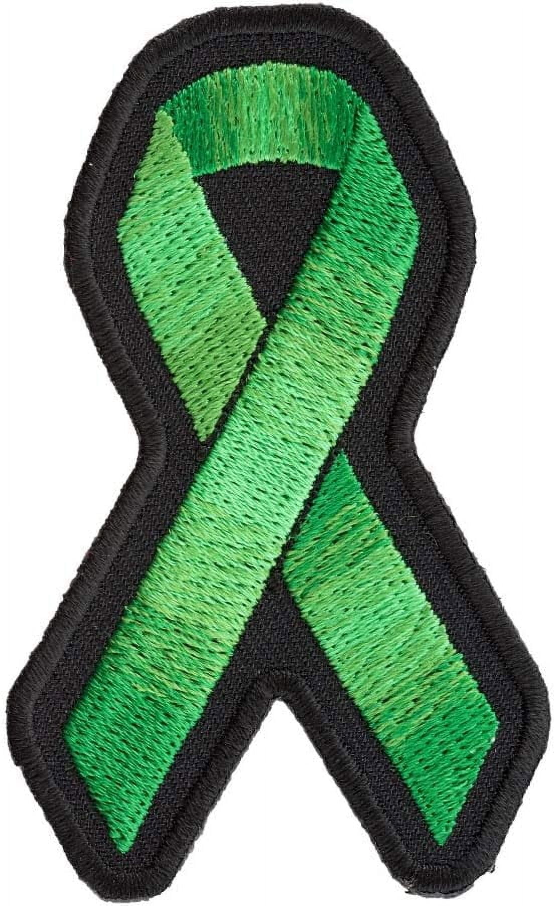 Green-Jade Awareness Ribbon Patch, Support Patches - Walmart.com