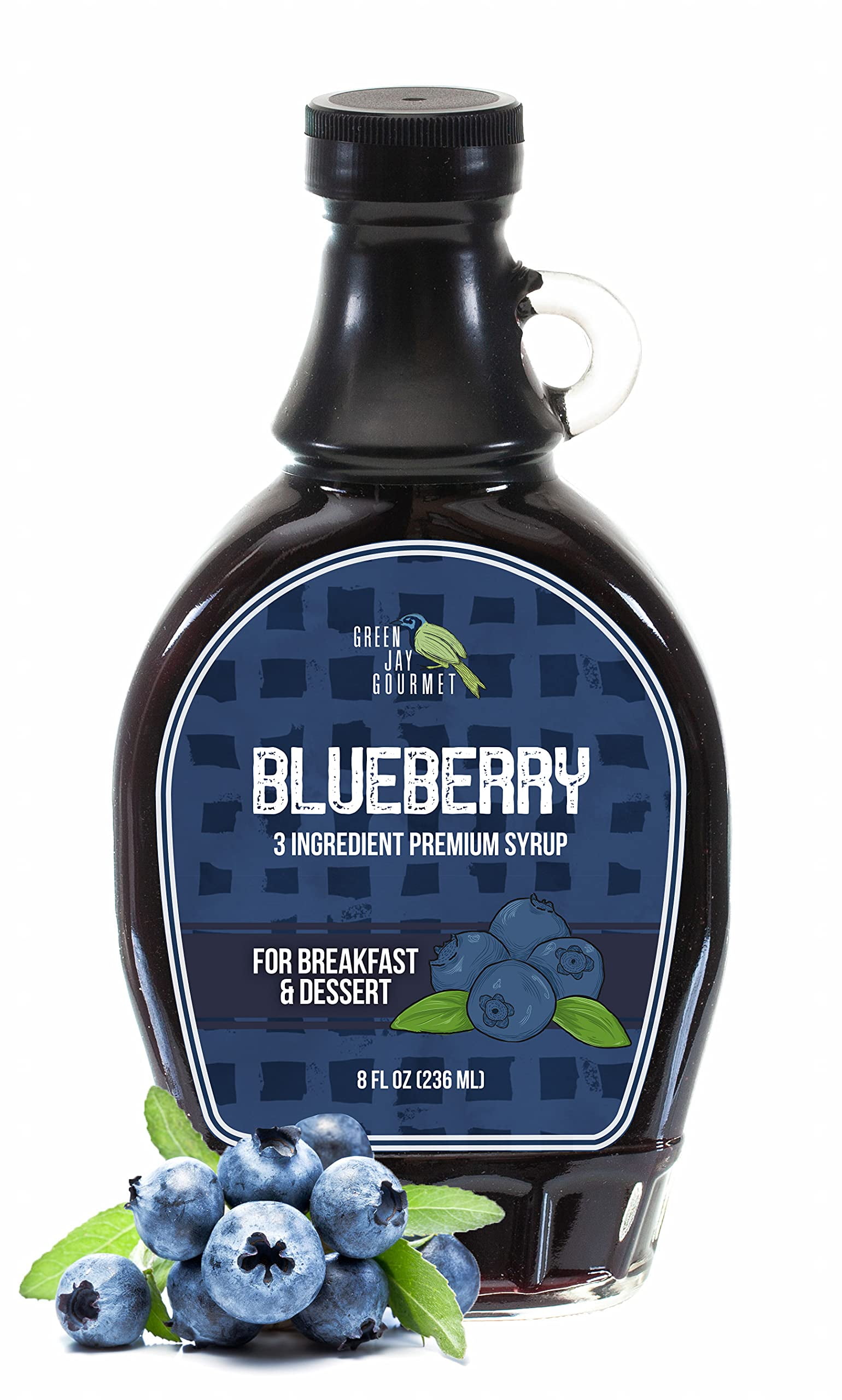 Green Jay Gourmet Blueberry BDF32 Syrup - 3 Ingredient Syrup with Fresh ...