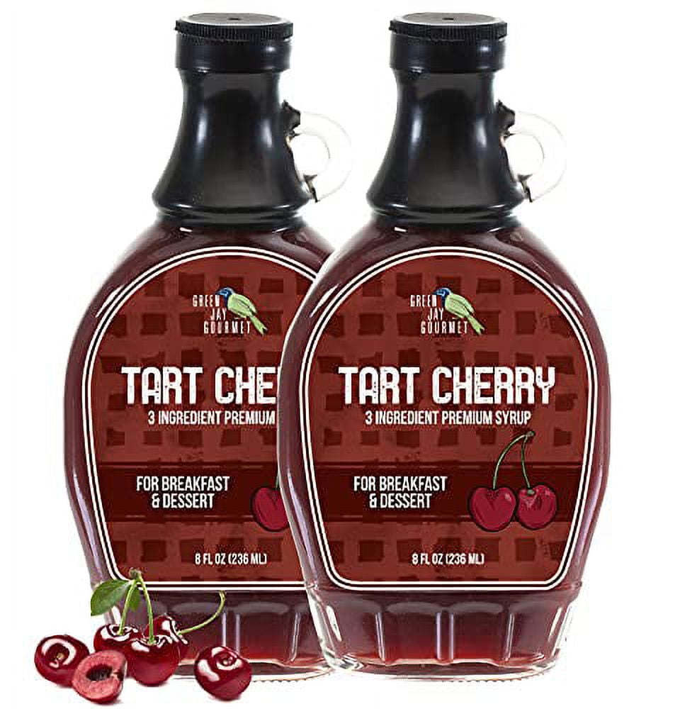 Green Jay Gourmet Tart Cherry Syrup - Premium Breakfast Syrup with ...