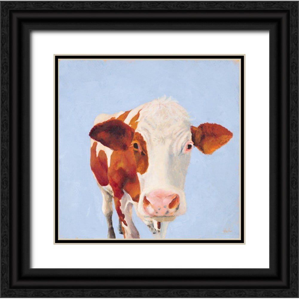 Green, Jenny 15x15 Black Ornate Wood Framed with Double Matting Museum ...