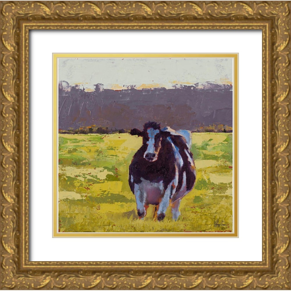 Green, Jenny 15x15 Gold Ornate Wood Framed with Double Matting Museum ...