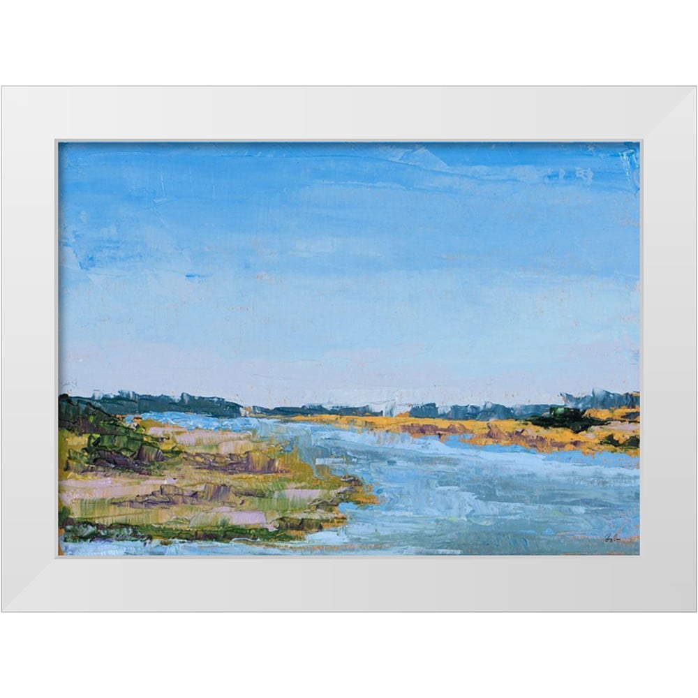 Green, Jenny 18x14 White Modern Wood Framed Museum Art Print Titled ...