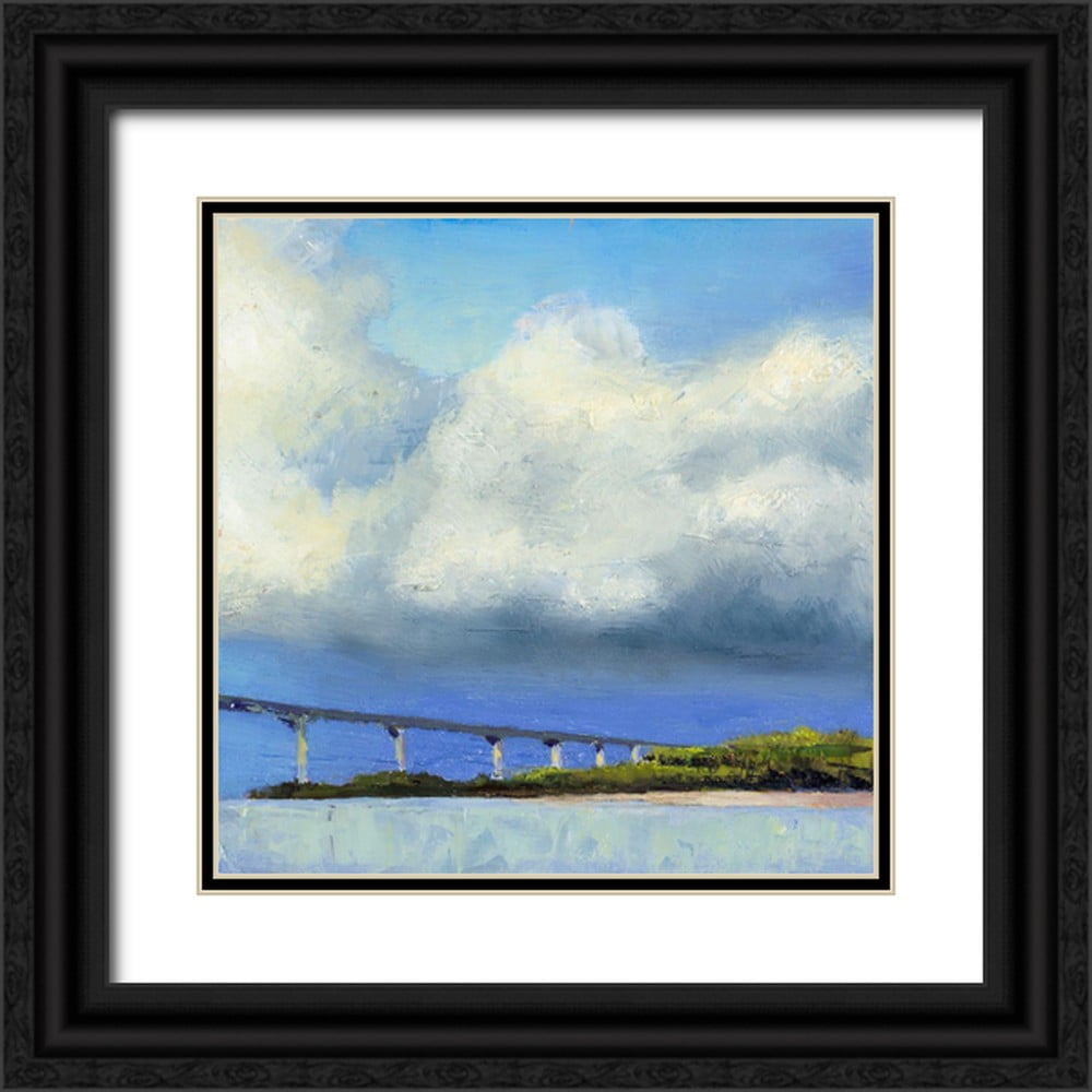 Green, Jenny 20x20 Black Ornate Wood Framed with Double Matting Museum ...